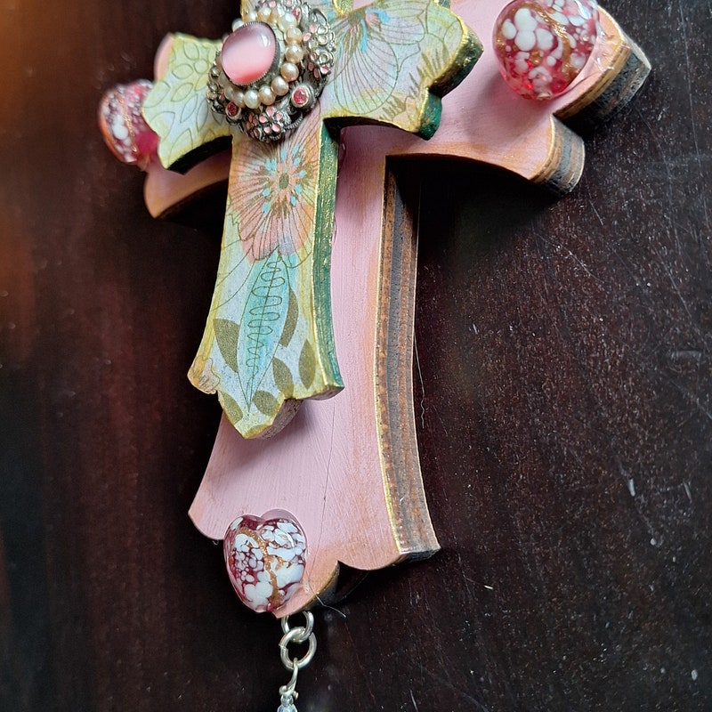 Decoupage Cross - Etsy