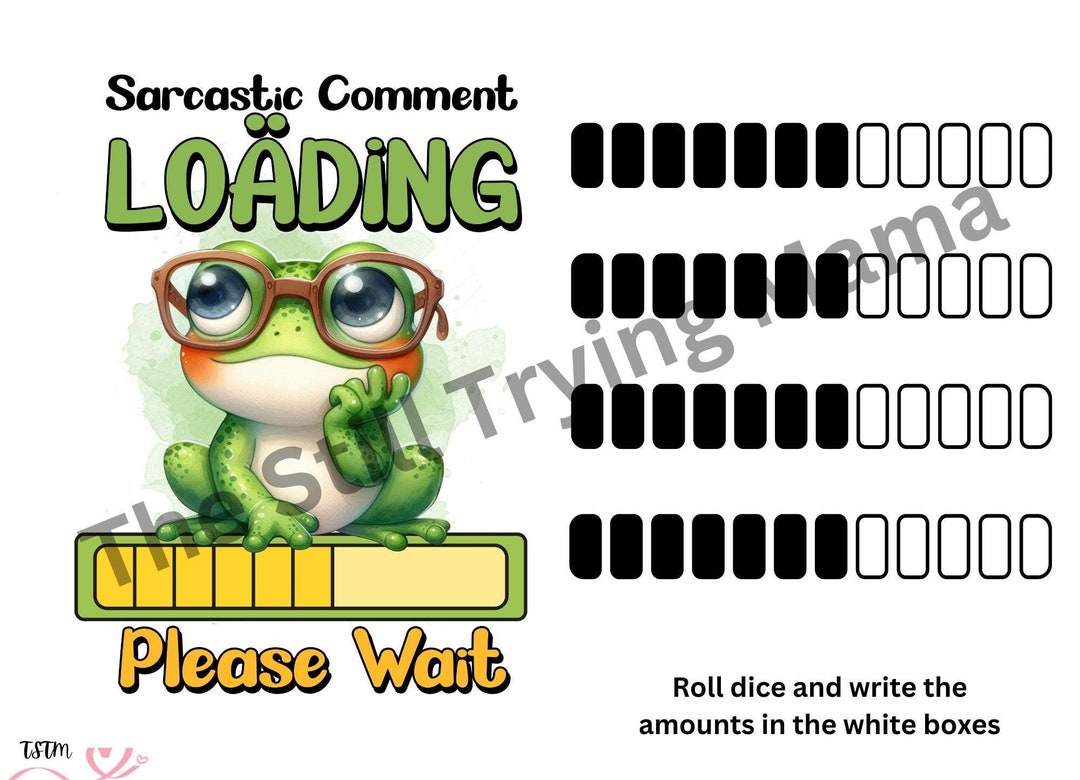 Sarcastic Frog Savings Challenge | Digital Download | A6 and A5 | Cash ...