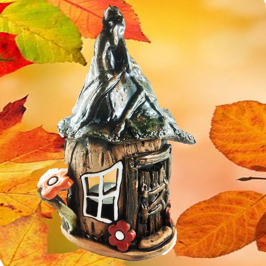 Trollheim Teelichthaus Phantasie/Hobbit Keramik Handarbeit mit Liebe ...