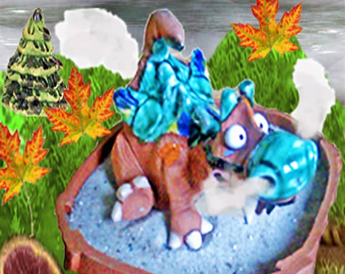 Handgefertigter Räucherdrache/ Handglasierete Räucherfigur ...