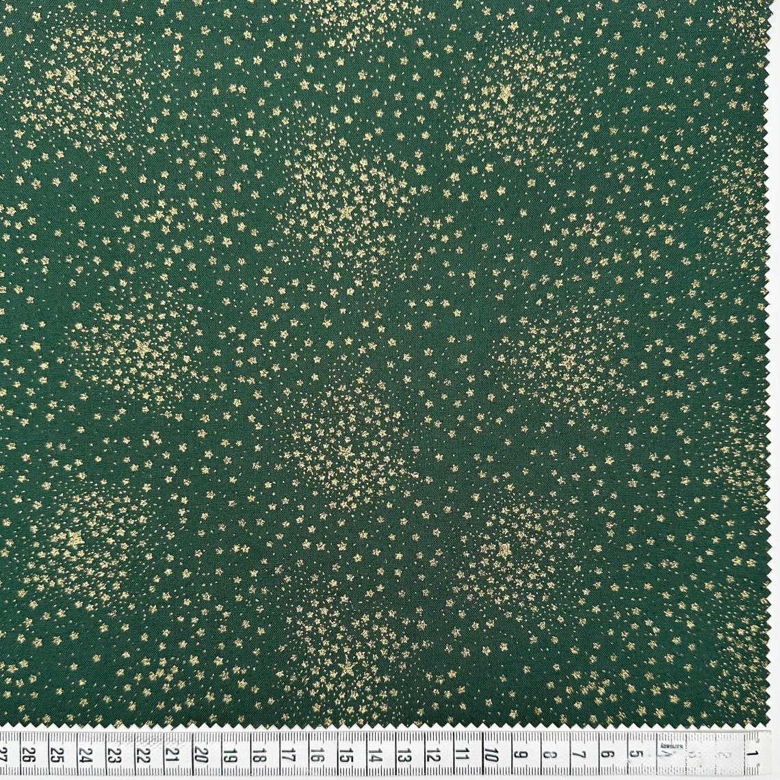 Christmas Metallic - Stars Green/gold--sold by the 1/4 Meter - Etsy