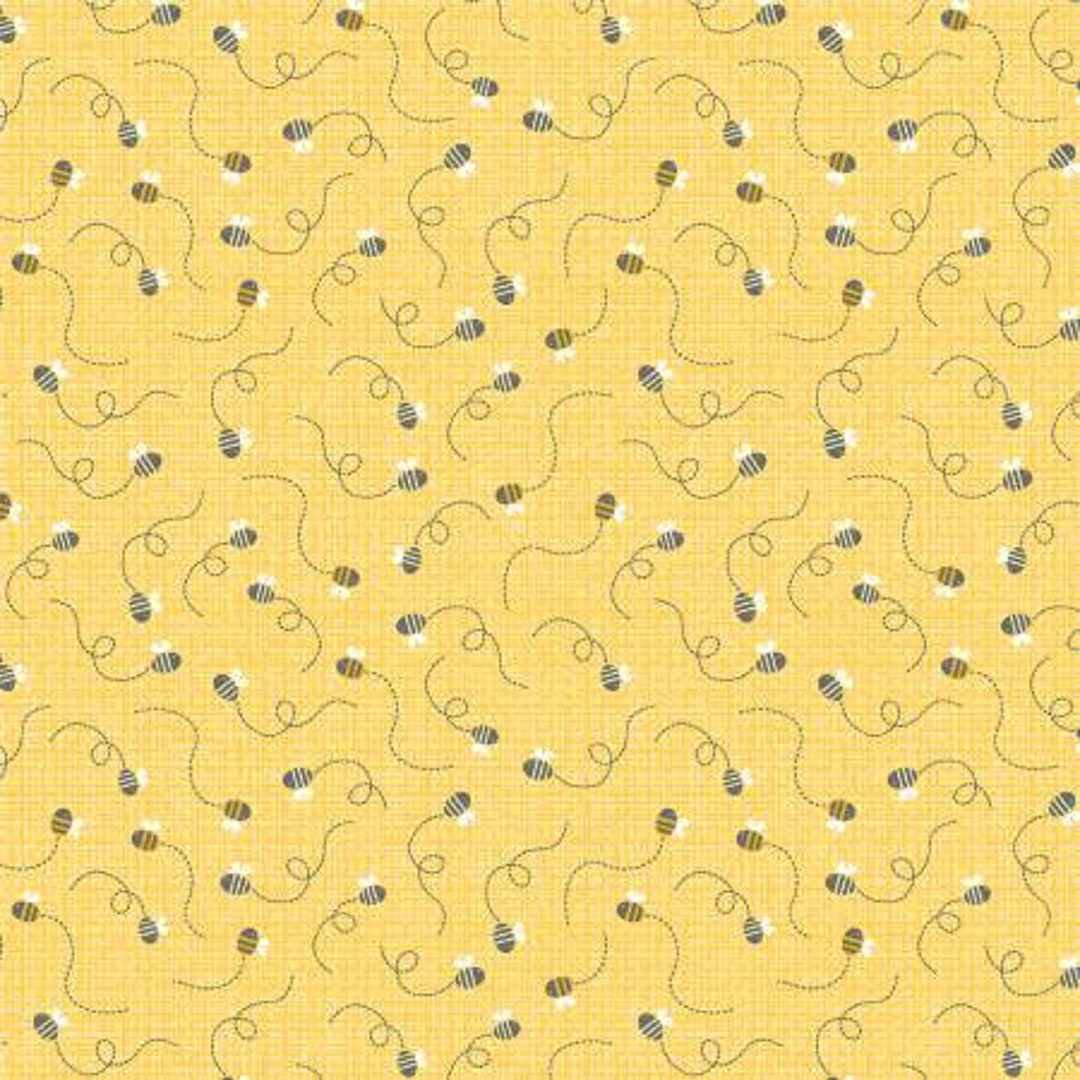 Playhouse Pals by Jessica Flick Yellow/bee's Sold by the 1/4 Meter Sold ...