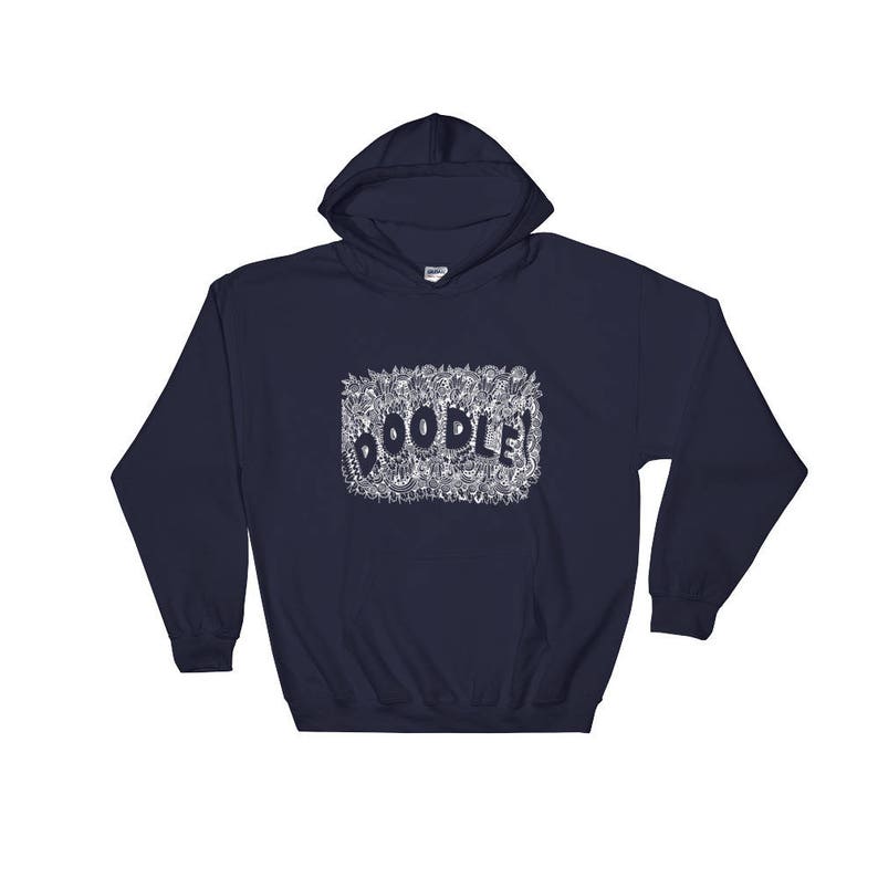 Doodle! Hooded Sweatshirt/artist Gift/doodler Gift/doodler Sweatshirt ...