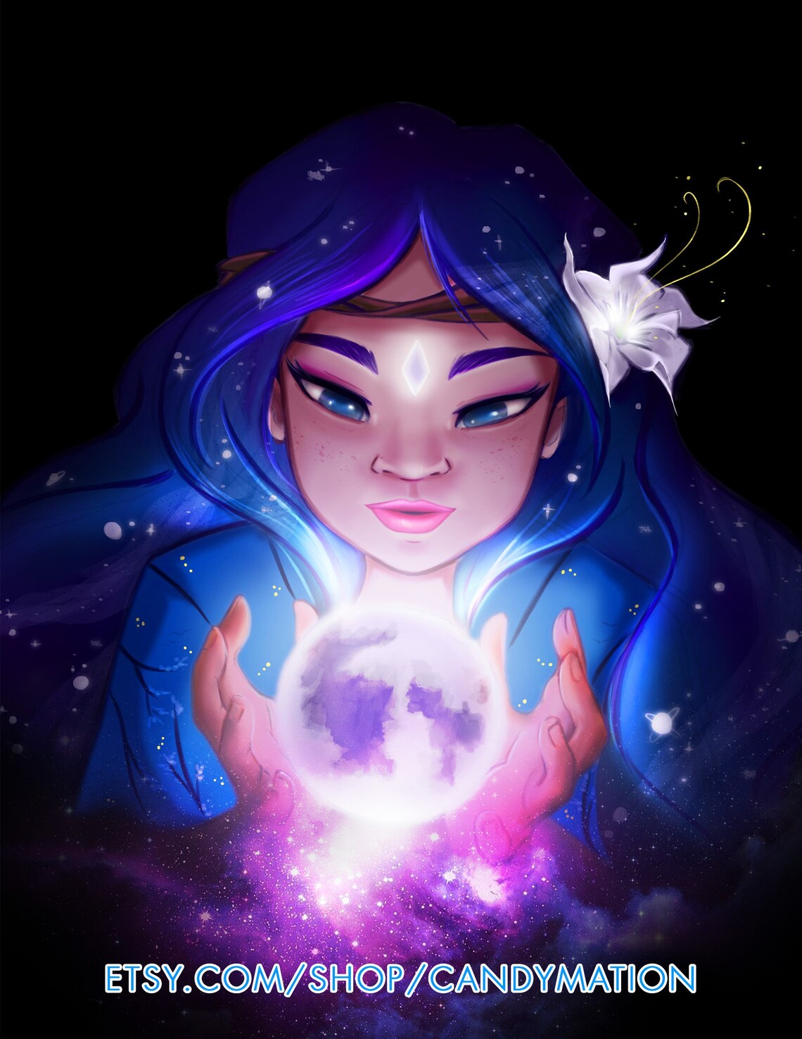 Moon Child Art Print | Etsy