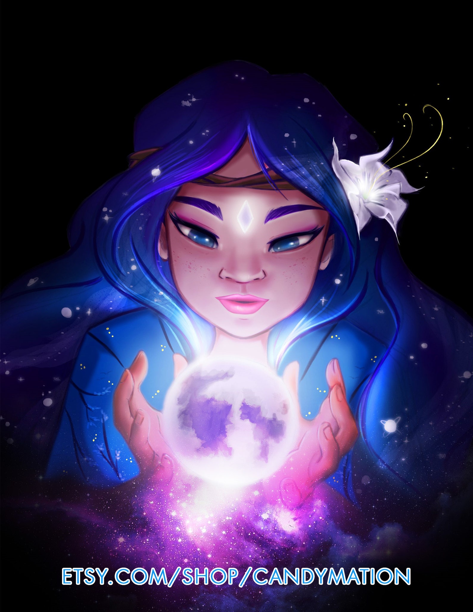 Moon Child Art Print | Etsy