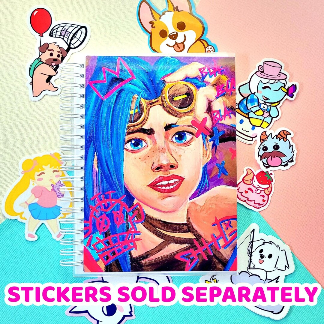 Jinx Graffiti Wild Arcane Reusable Sticker Book - Etsy