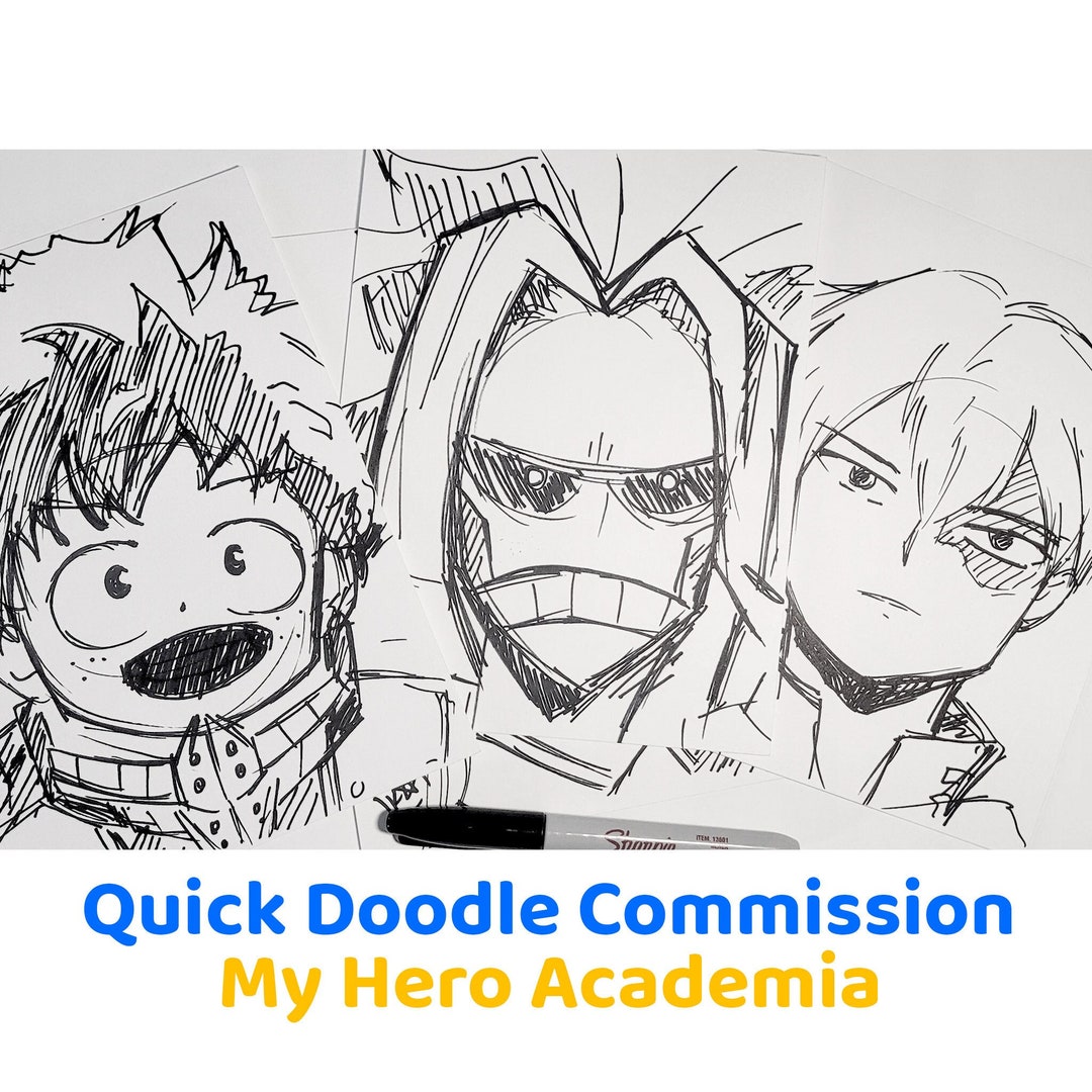 Quick Doodle Art Drawing Commission Hero - Etsy