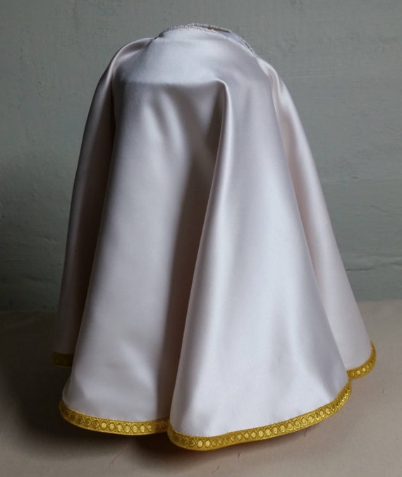 Monstrance Veil Matte Satin Metallic Gold Trim Cross Pattern | Etsy