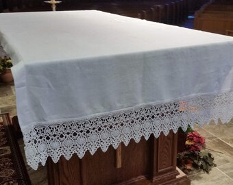 White Linen Altar Cloth - Etsy