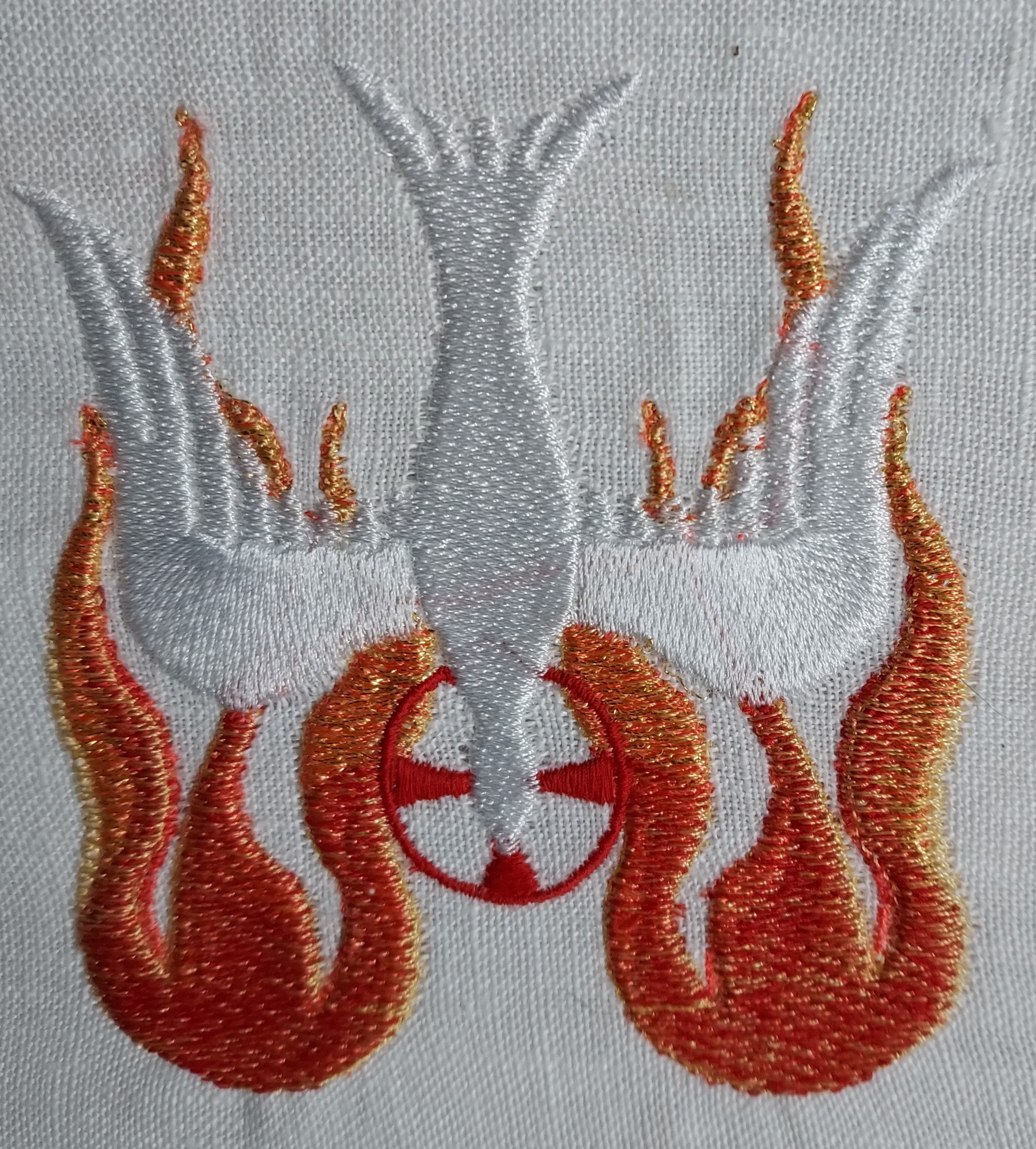 Holy Spirit Flaming Dove Altar Linen Set Corporal Purificator - Etsy