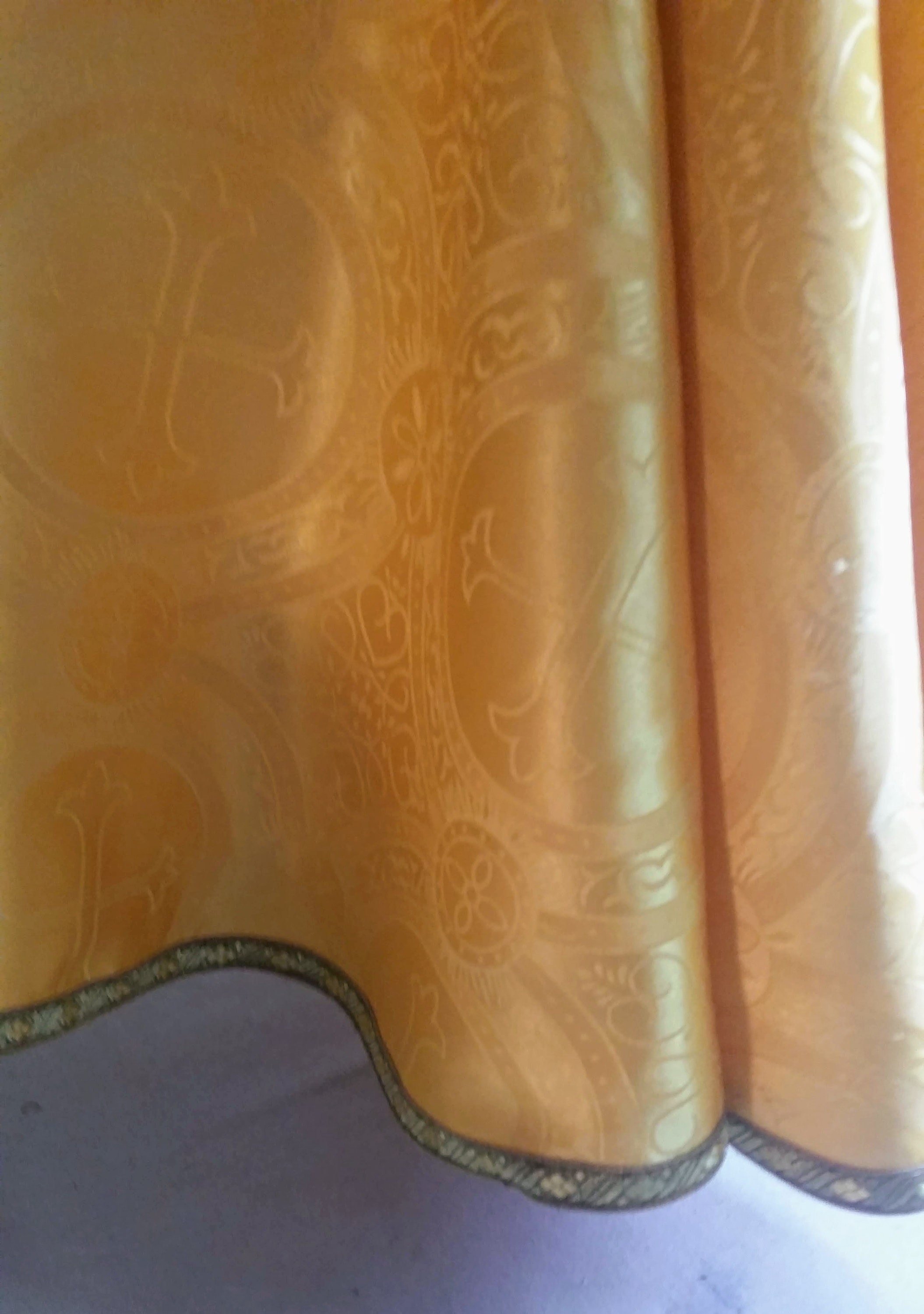 Monstrance Veil Matte Satin Metallic Gold Trim Cross Pattern Lining - Etsy