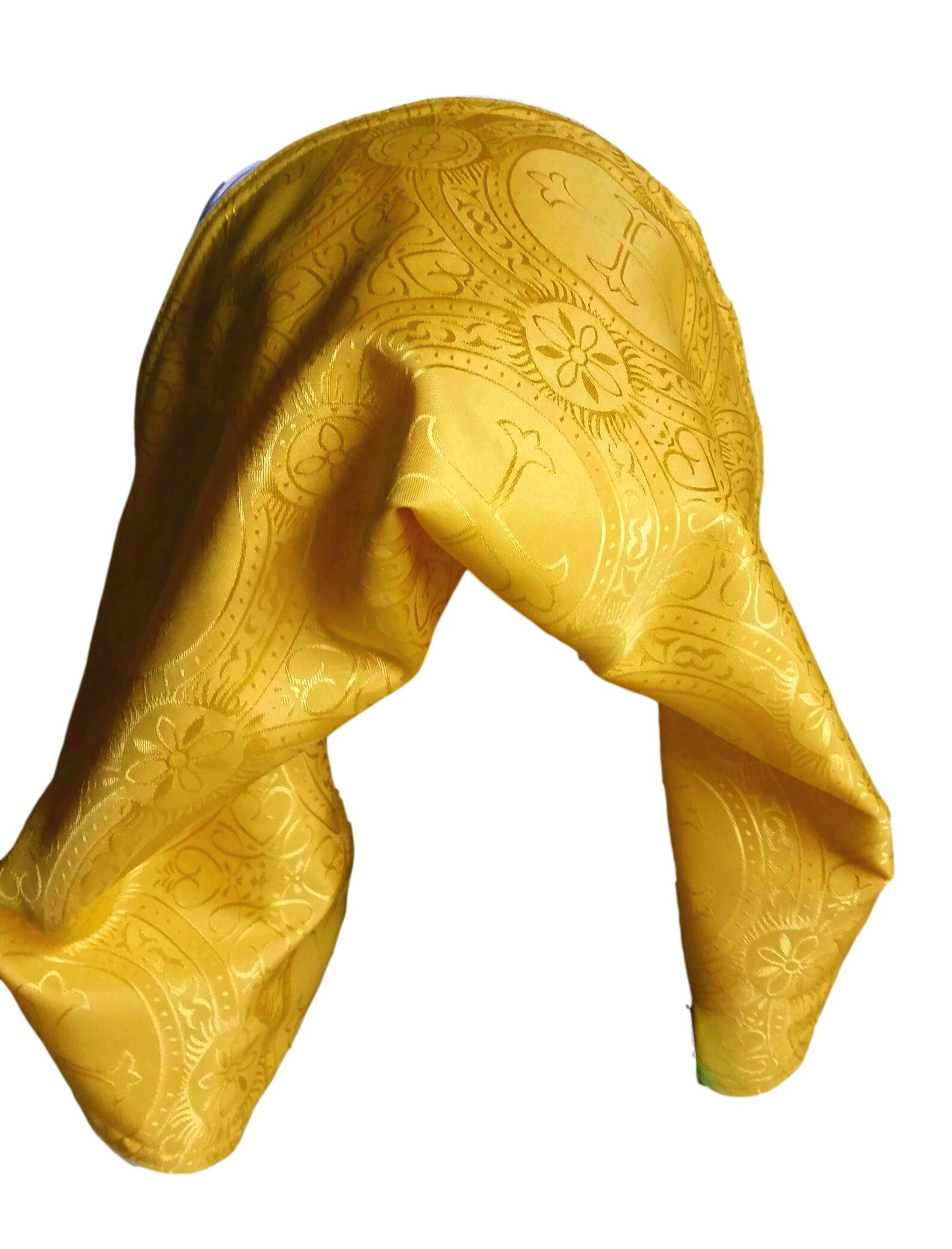 Monstrance Veil Matte Satin Metallic Gold Trim Cross Pattern | Etsy