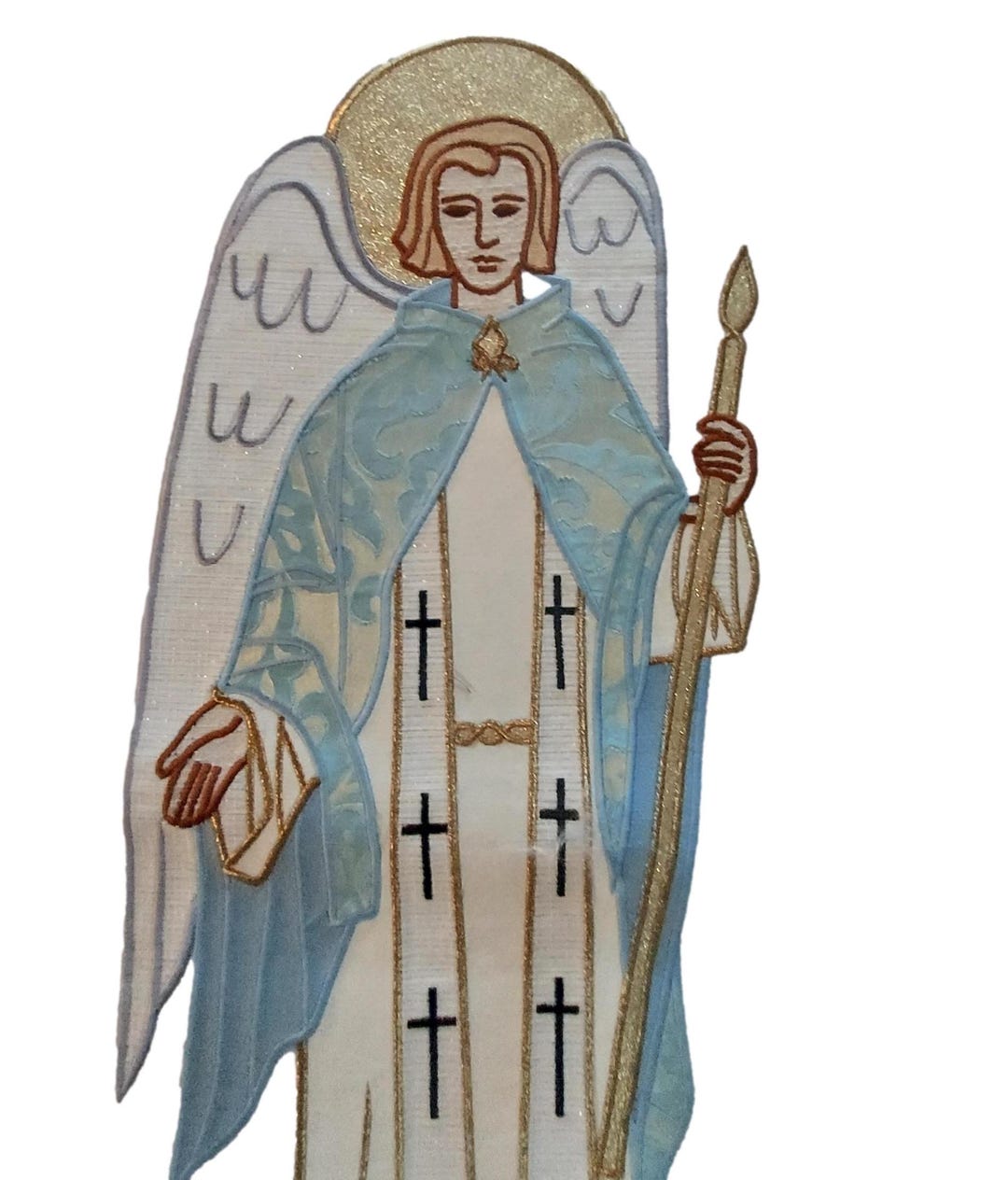 St Michael Embroidered Panel for Vestment or Church Banner - Etsy