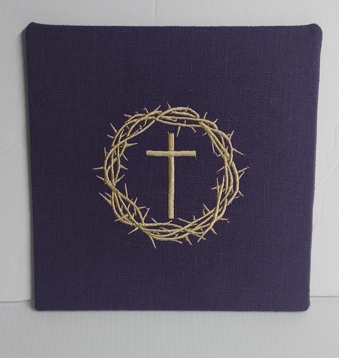 Chalice Pall Made From Royal Purple Linen With a Roman Cross and Crown ...