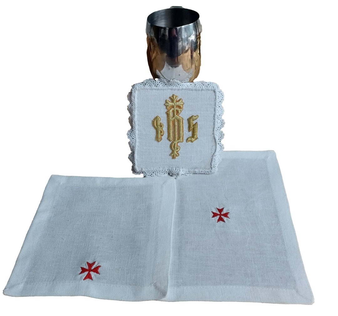 Priest Altar Linen Travel Set Chalice Pall Corporal & Purificator - Etsy
