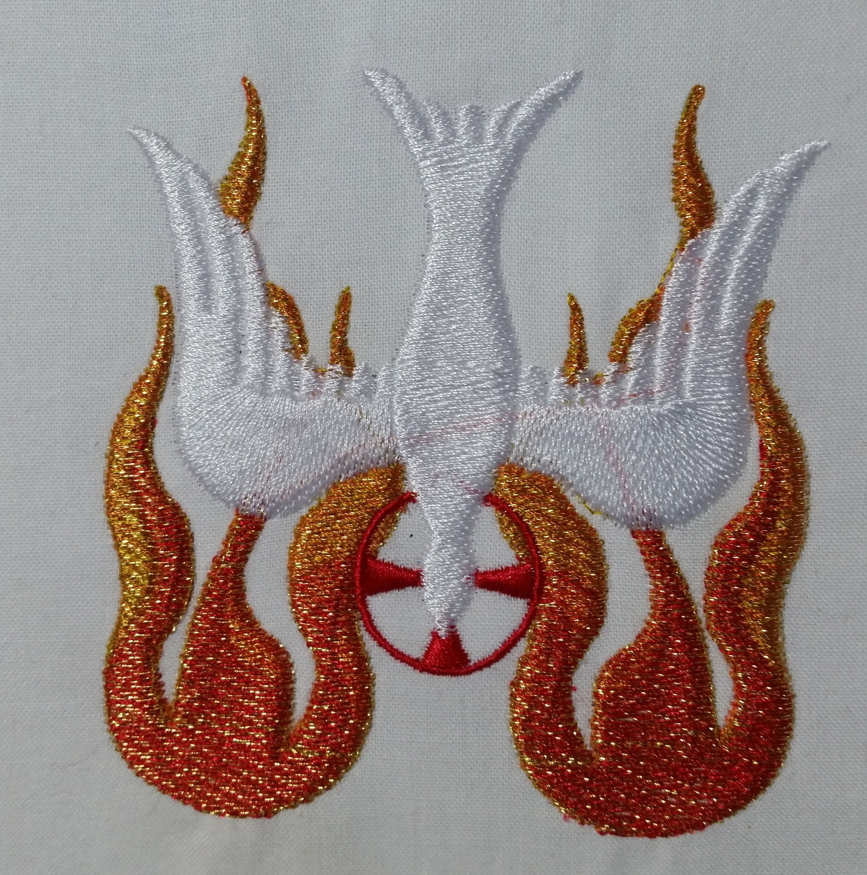 Embroidered Holy Spirit Chalice Pall Handmade 100% Linen 7 Pall W ...