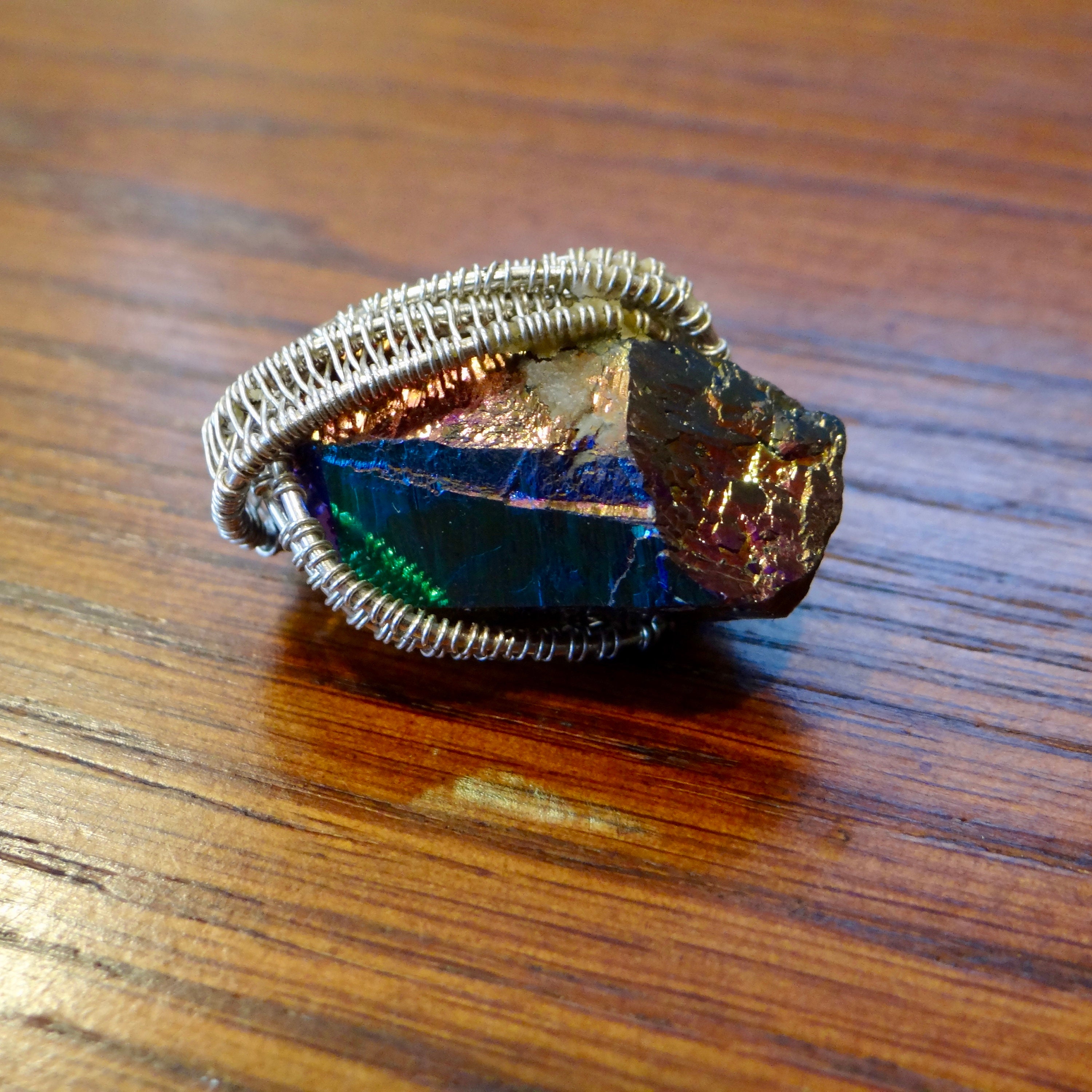 Rainbow Brite: Rainbow Aura Quartz Ring - Etsy