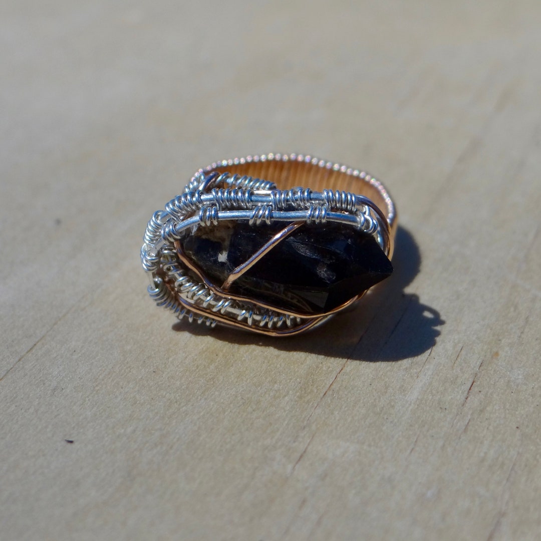 Fire Starter: Smoky Quartz Rose Gold Ring - Etsy
