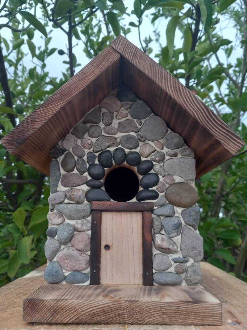 Rock Bird Houses
