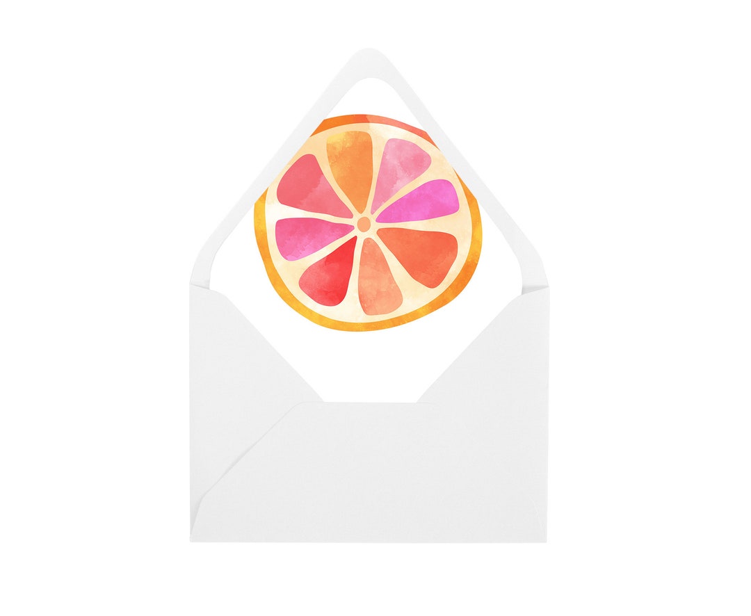 Fruit Envelope Liner INSTANT DOWNLOAD Envelope Liners, Birthday ...