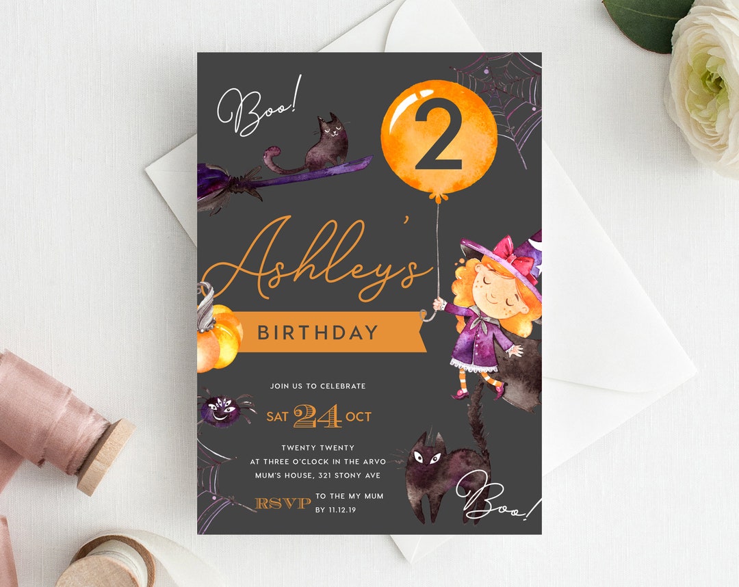 2nd Birthday Invitation INSTANT DOWNLOAD Second Birthday Invite, Wild ...