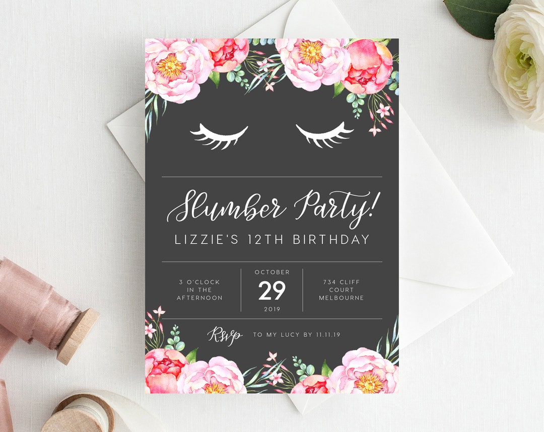 12th Birthday Invitation INSTANT DOWNLOAD Twelth Birthday Invite, - Etsy