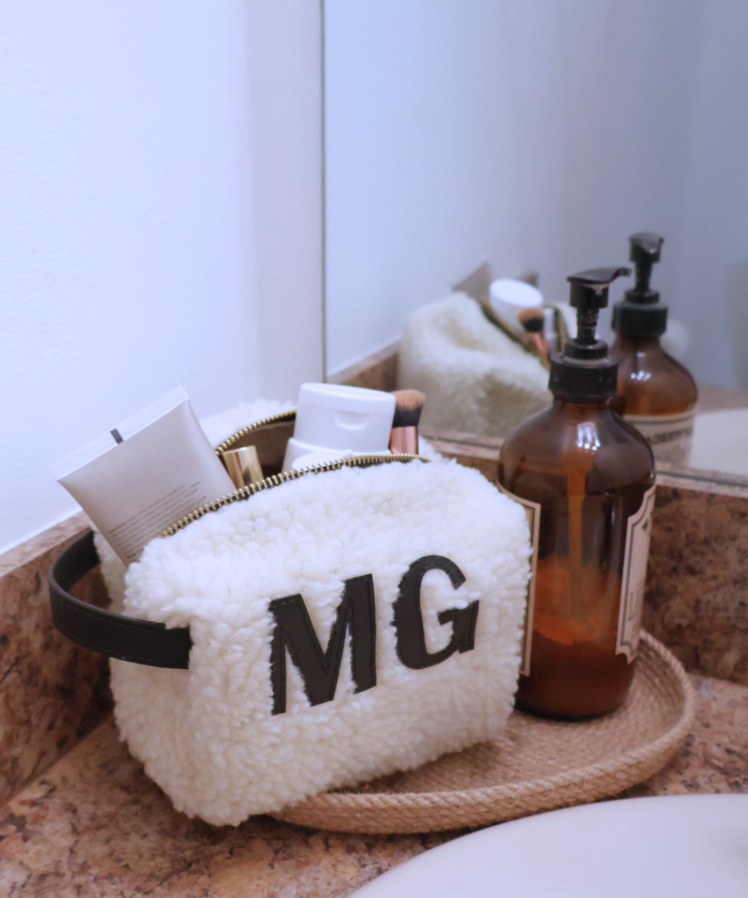 Personalized Sherpa Pouch | Custom Makeup Bag | New Style | Exclusively ...