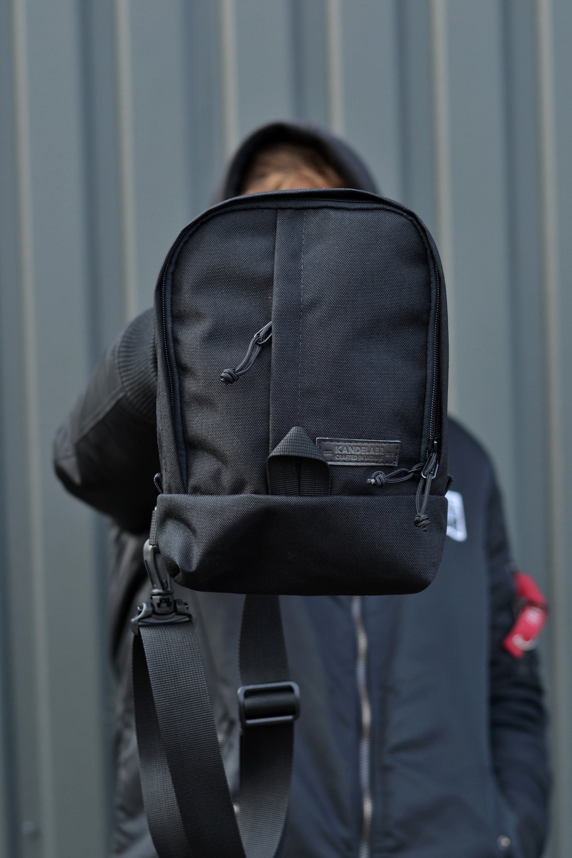 Sling Bag Black / Large Shoulder Bag / Travel Bag / Bag for Men / Gifts ...