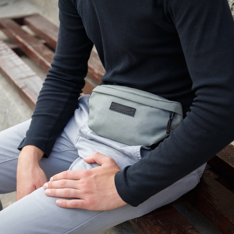 Grey Fanny Pack - Etsy