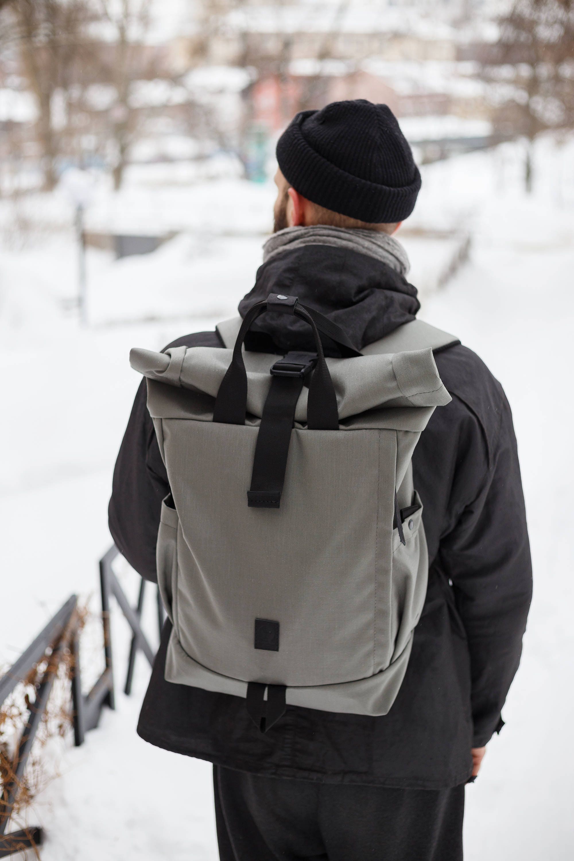 Backpack Roll Top / Laptop Rolltop / Women Backpack / Men | Etsy