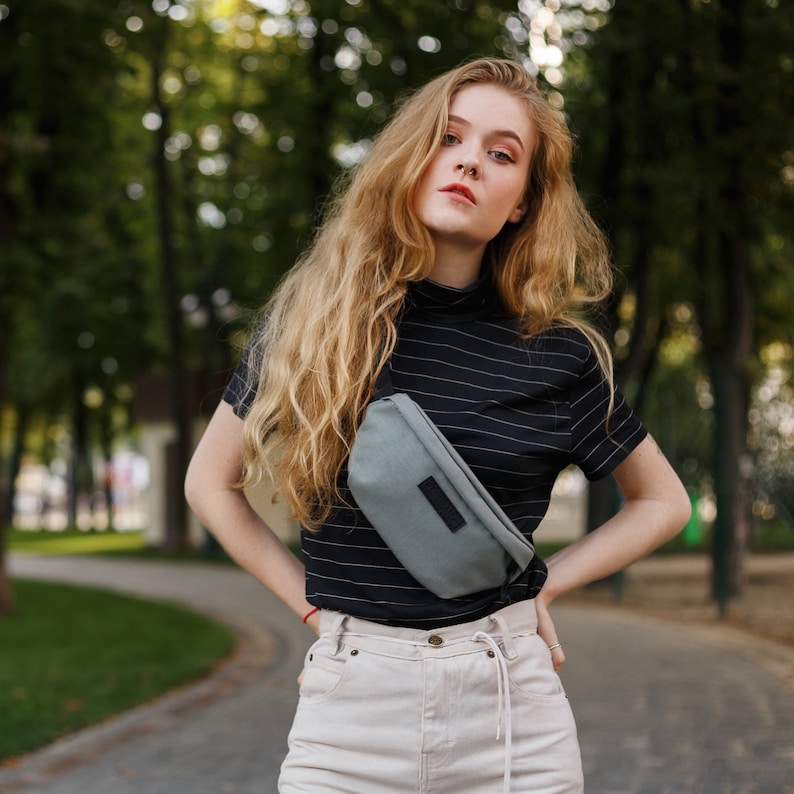 Grey Fanny Pack - Etsy