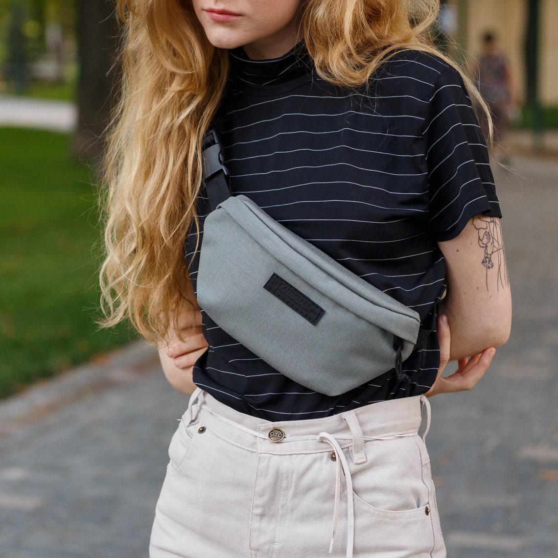 Grey Fanny Pack - Etsy