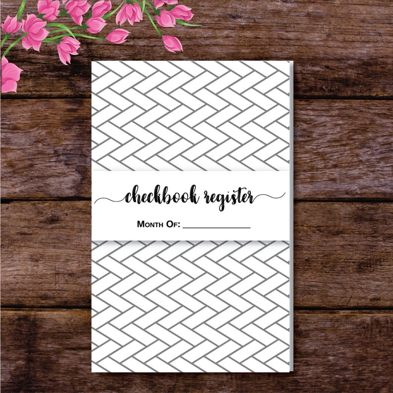 Checkbook Register Check Register Travelers Notebook Planner - Etsy