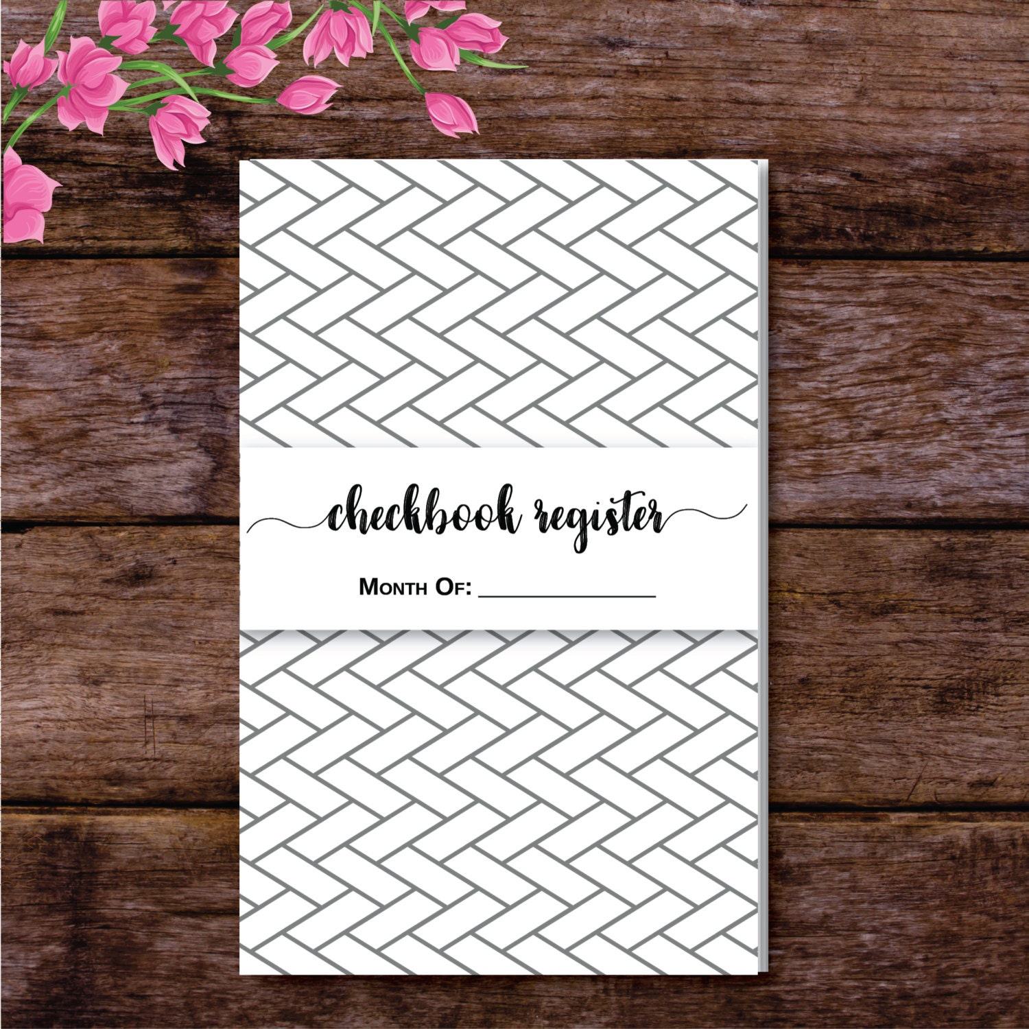 Checkbook Register Check Register Travelers Notebook Planner - Etsy