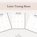 Alphabet Tracing Worksheet,26 Letter Printable, Handwriting Practice ...
