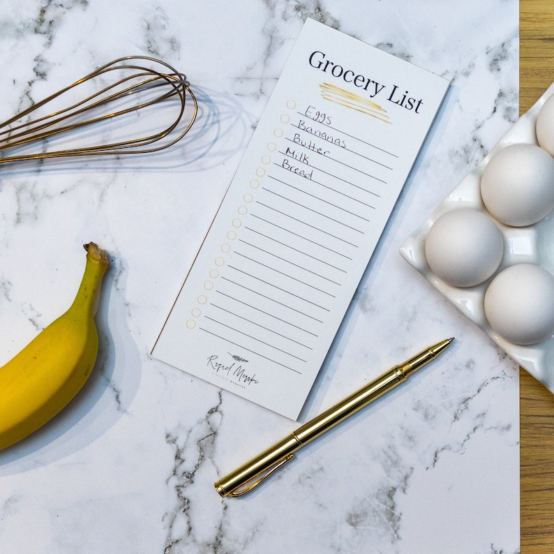 Grocery List | Magnet Notepad - Etsy