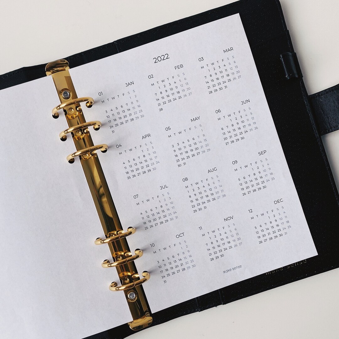 Base A5 Planner Inserts Calendar 2024 Planner Refills - Etsy