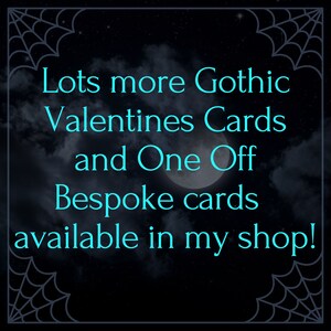 Gothic Anniversary Card 'marianne' by Lilactwist Designs Handmade ...