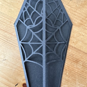 Cobweb Coffin Invite SVG Cut File, Gothic Wedding Invitation, Coffin ...