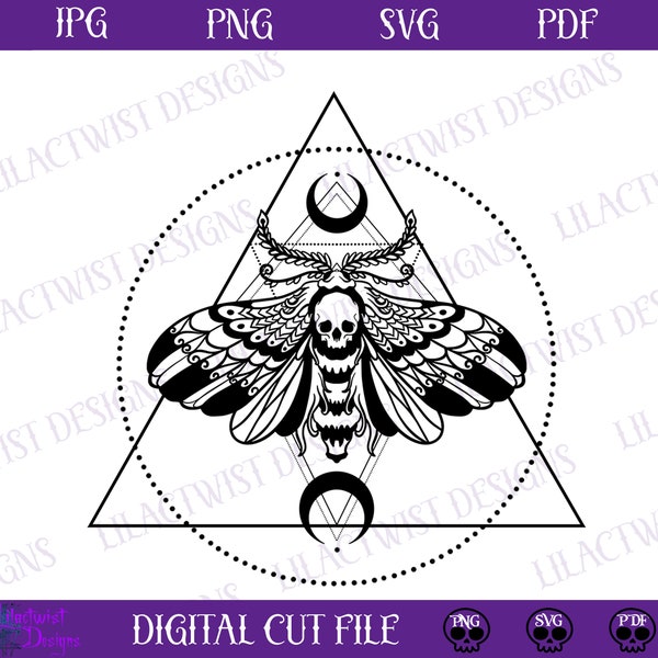 Deathmoth Svg - Etsy