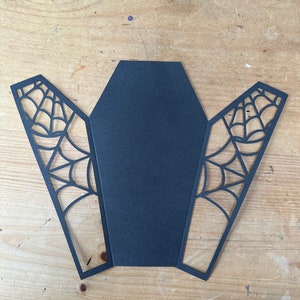 Cobweb Coffin Invite SVG Cut File, Gothic Wedding Invitation, Coffin ...