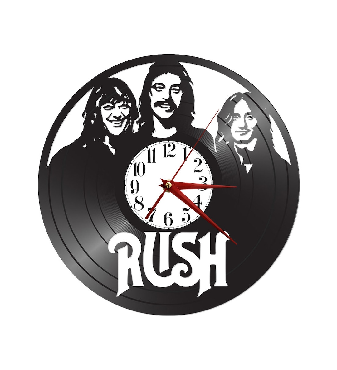 Vinyl Record Clock - Wall Clock - Music Decoration - Classic Rock - Etsy