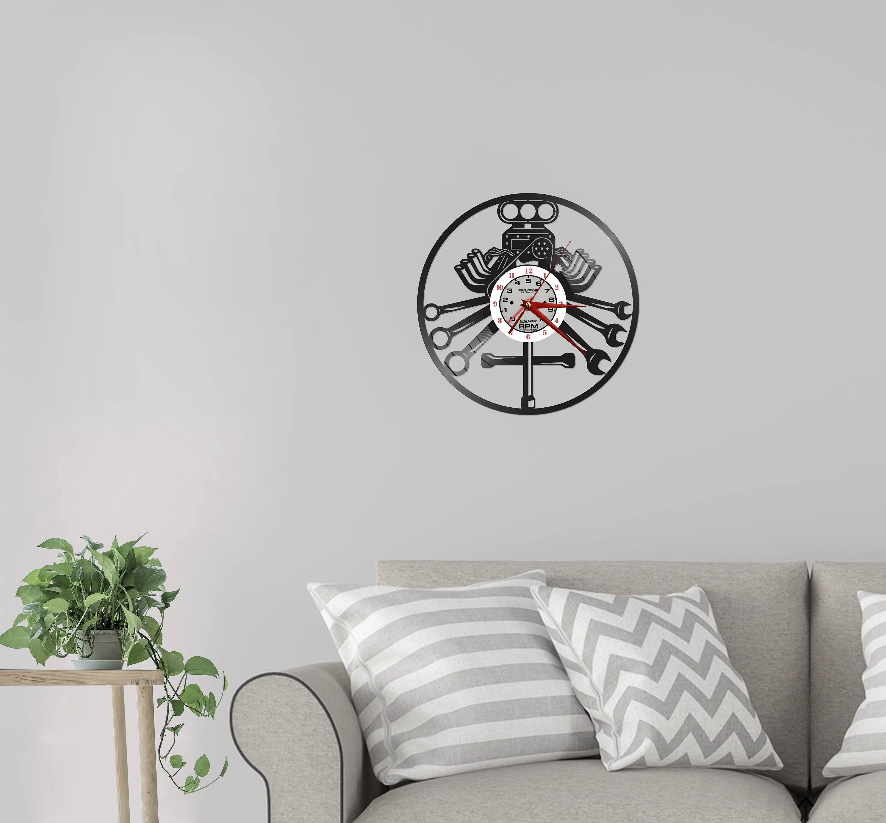 Vinyl Record Clock Engine/mechanic FREE SHIPPING Within | Etsy