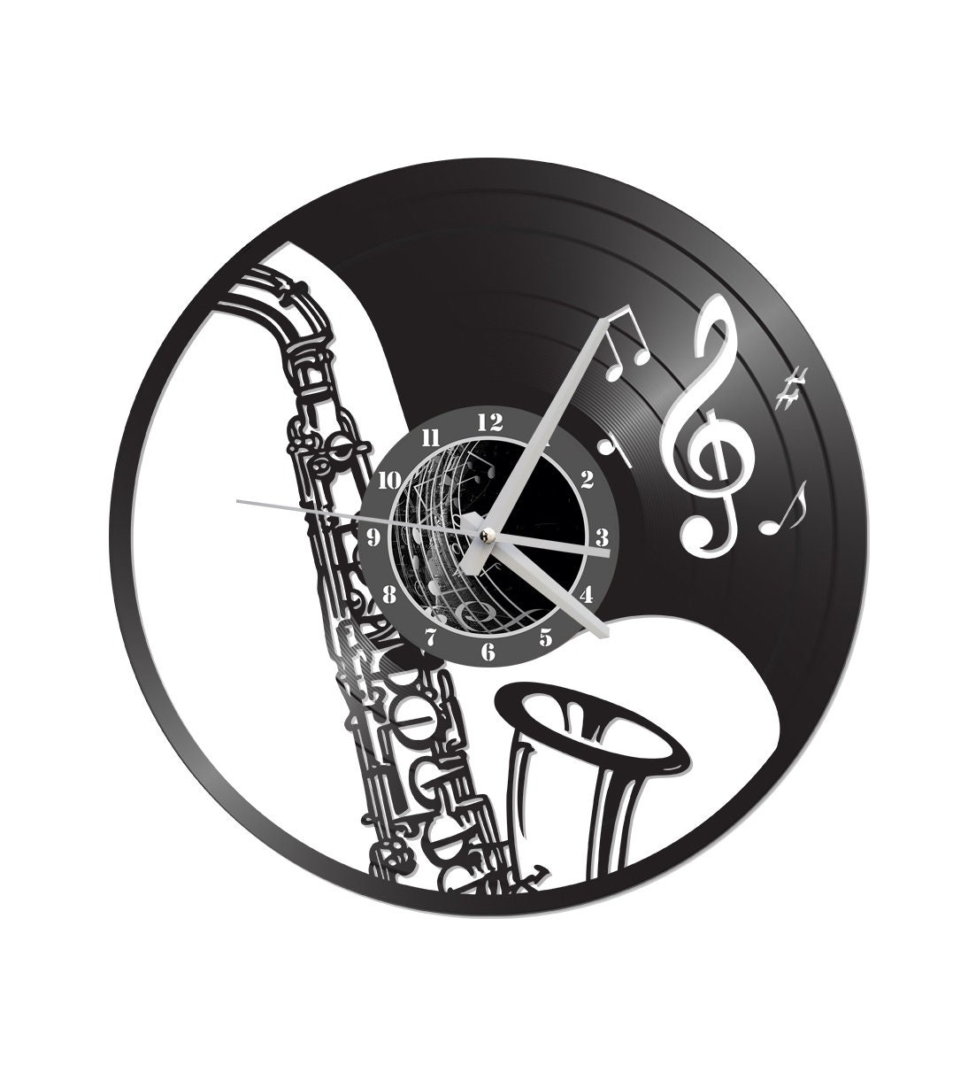 FREE SHIPPING Music/saxaphone Themed Vinyl Album Record - Etsy