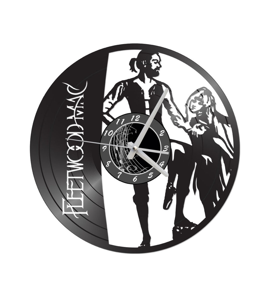 Vinyl Record Clock ** FREE SHIPPING** Fleetwood - Records for Wall ...