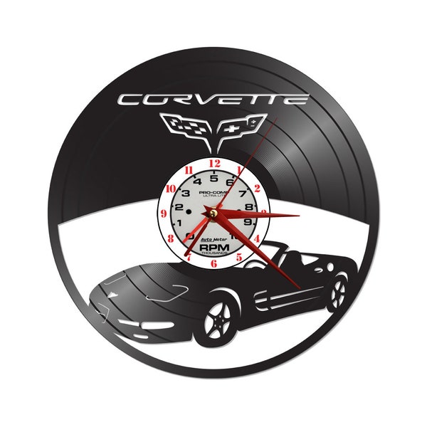 Vintage Corvette Clock - Etsy