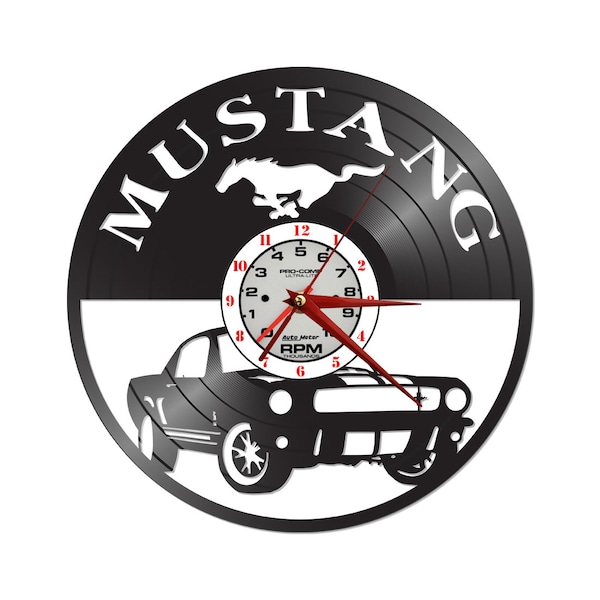 Ford Mustang Clock - Etsy