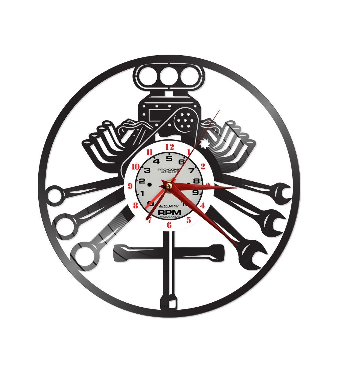 Vinyl Record Clock Engine/mechanic FREE SHIPPING Within | Etsy