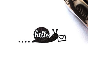 Snail Mail Stamp | Etsy
