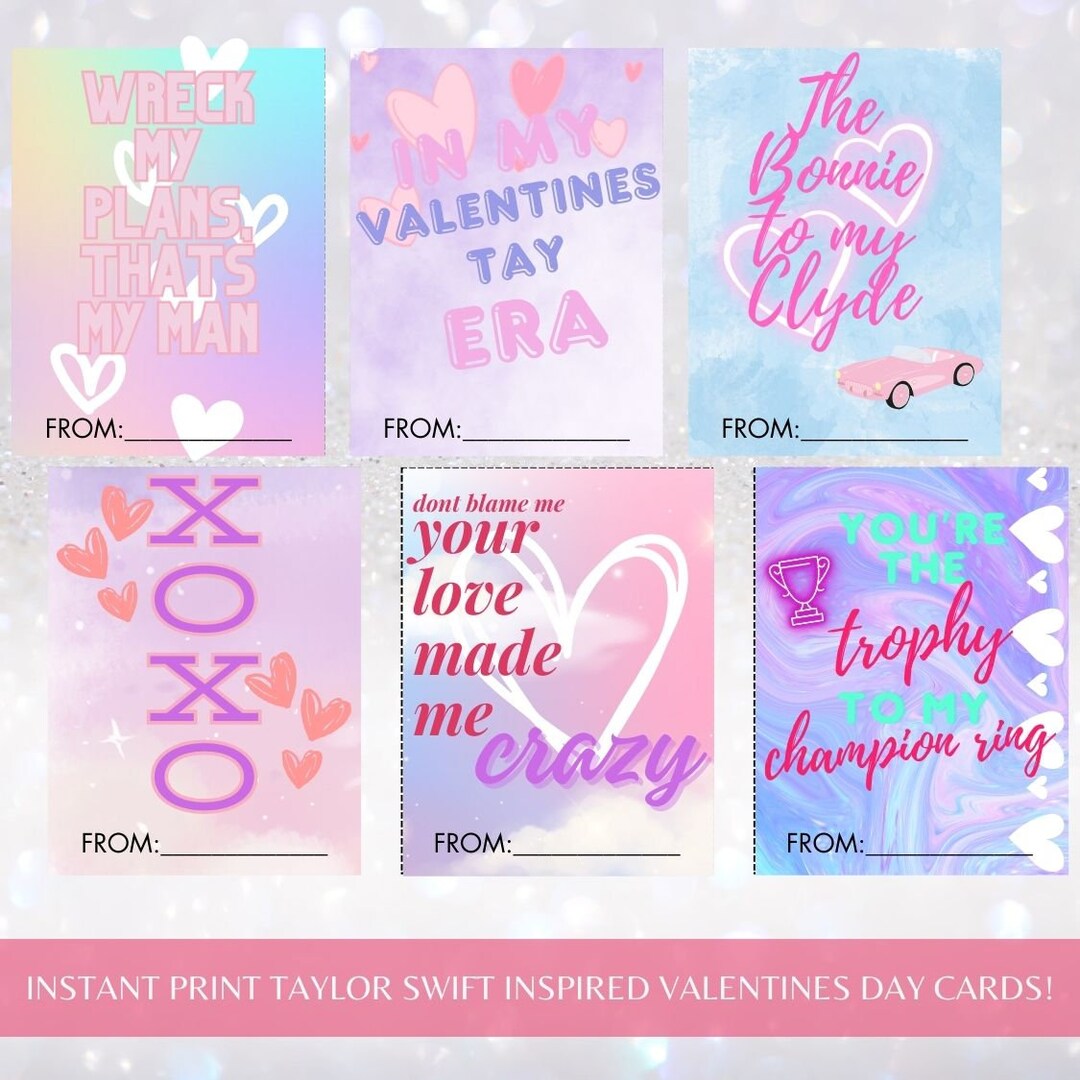 Swifty Valentines Day Cards Taylor Swift Valentines Day Lover Printable ...